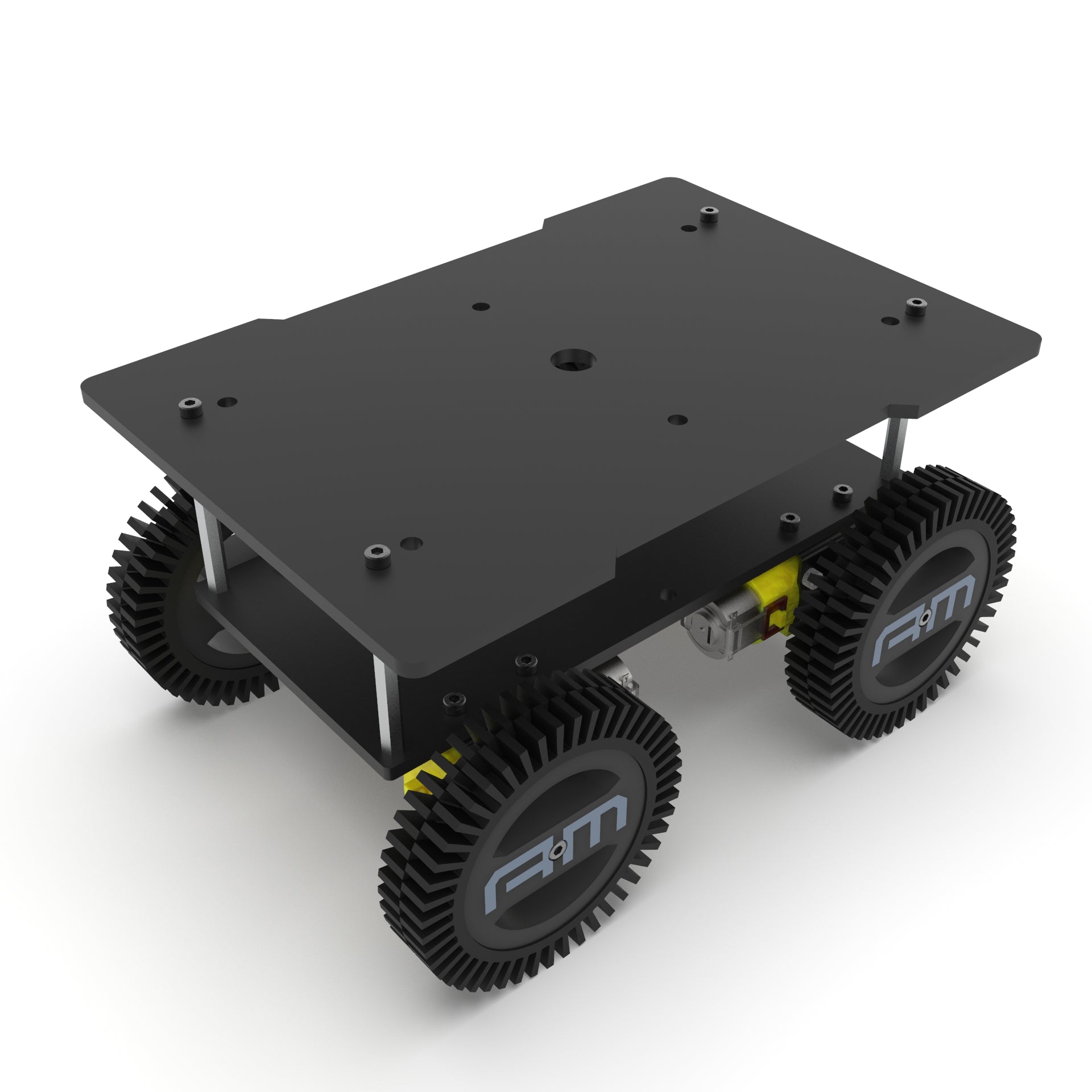 AM ROBOTICS ROVER4WD BASIC 1, DIY Robotic Chassis Kit, 4-Wheel Drive P ...