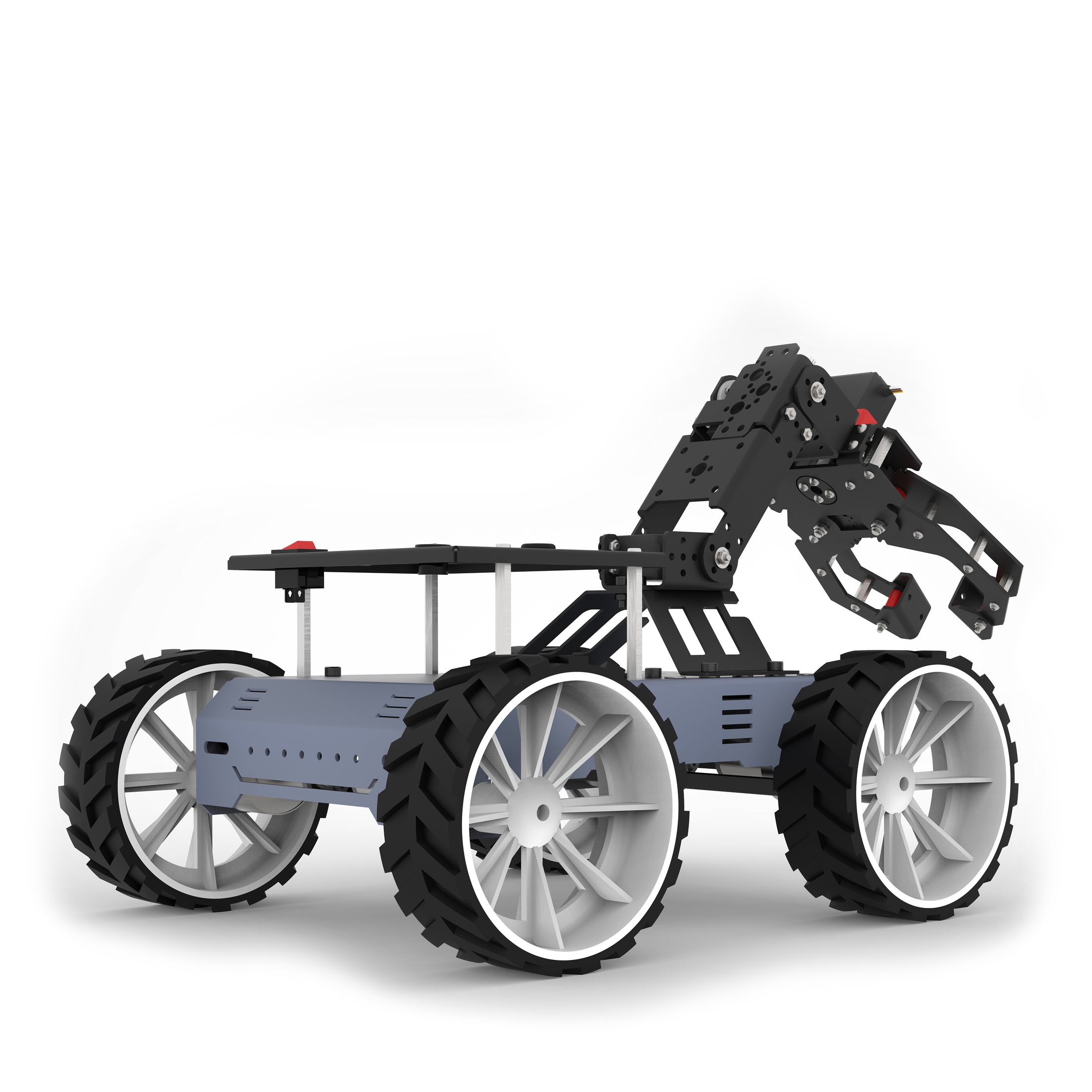 4WD 3DOF PICK AND PLACE PROGRAMMABLE METAL DIY ARM ROBOTIC CHASSIS KIT ...