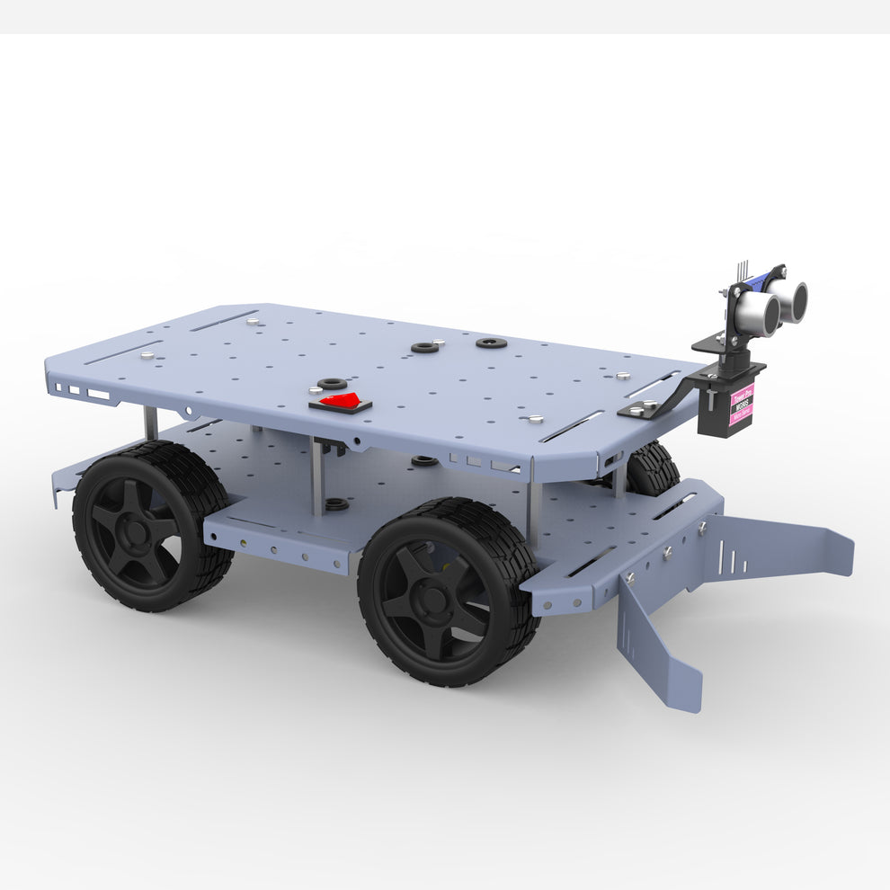 ROVER 4WD SOCCER BO SERIES 2 METAL CHASSIS DIY ROBO KIT MATT BLACK & G ...