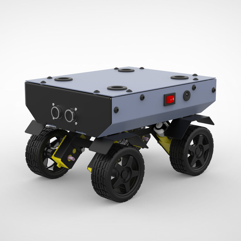 ROVER 4WD BO SERIES 3 METAL CHASSIS DIY ROBO KIT MATT BLACK & GRAY – Am ...