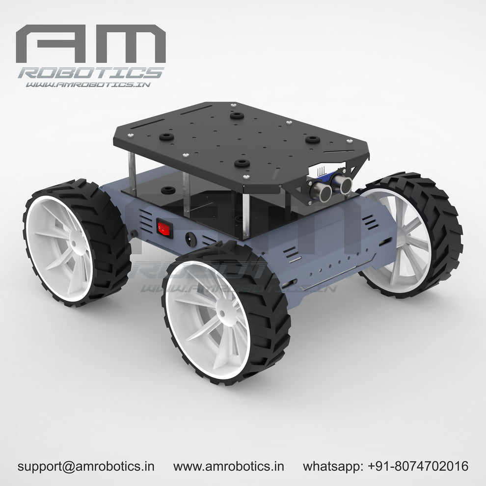 ROVER 4WD JOHNSON SERIES 1 DIY ROBOTIC METAL CHASSIS KIT – Am Robotics