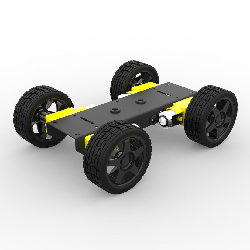 ROVER 4WD BO SERIES 4 METAL CHASSIS DIY ROBO KIT MATT BLACK & GRAY – Am ...