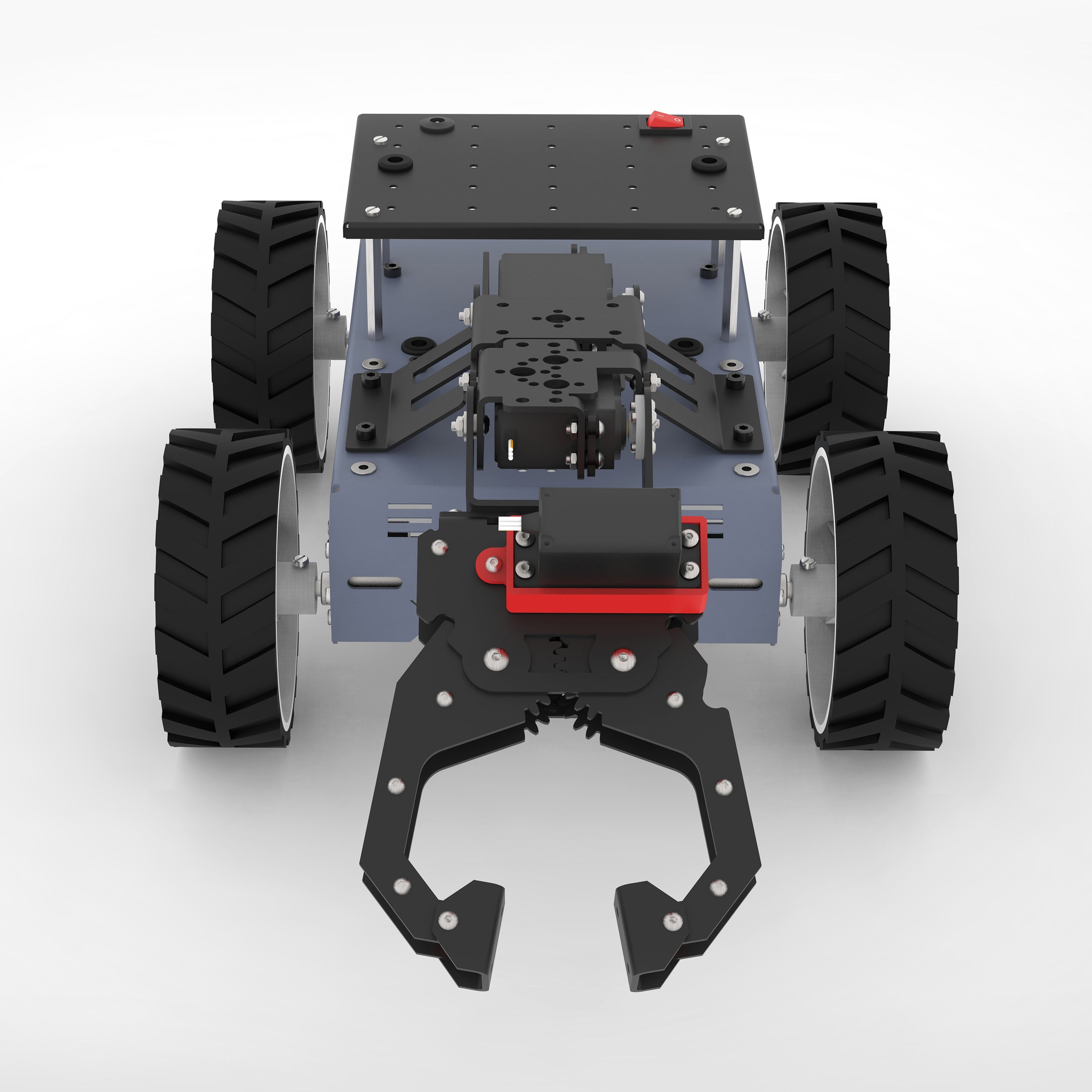 4WD 3DOF PICK AND PLACE PROGRAMMABLE METAL DIY ARM ROBOTIC CHASSIS KIT ...