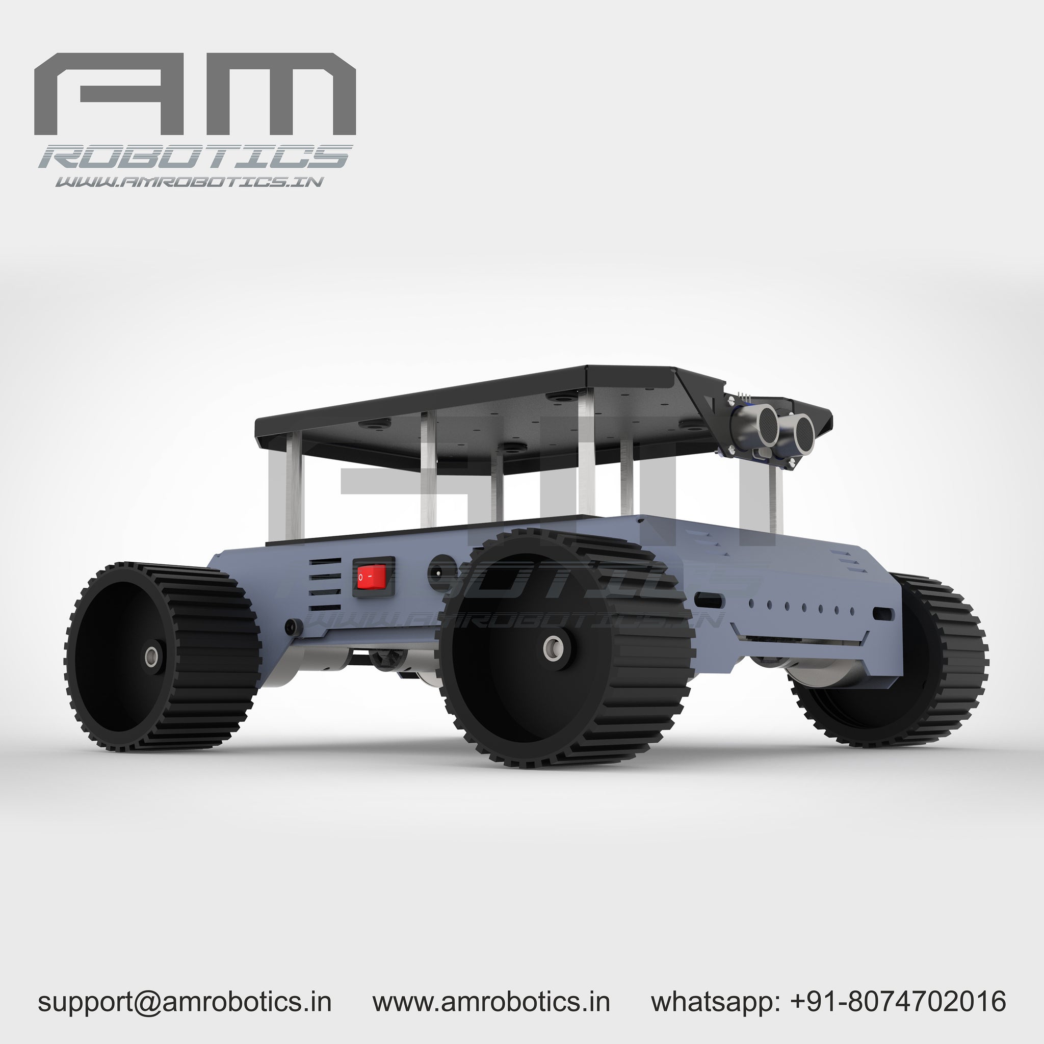 ROVER 4WD JOHNSON SERIES 1 DIY ROBOTIC METAL CHASSIS KIT – Am Robotics